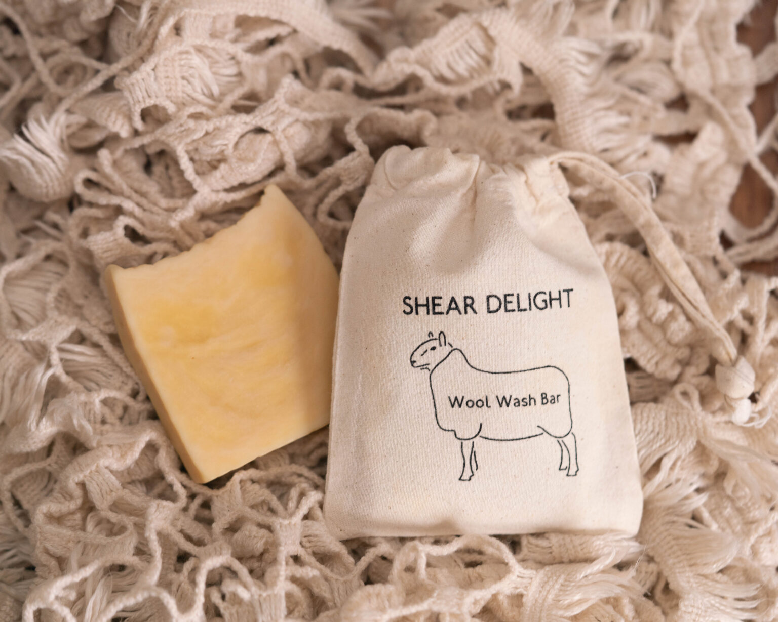 shear delight wool wash bar - The Soap Dairy